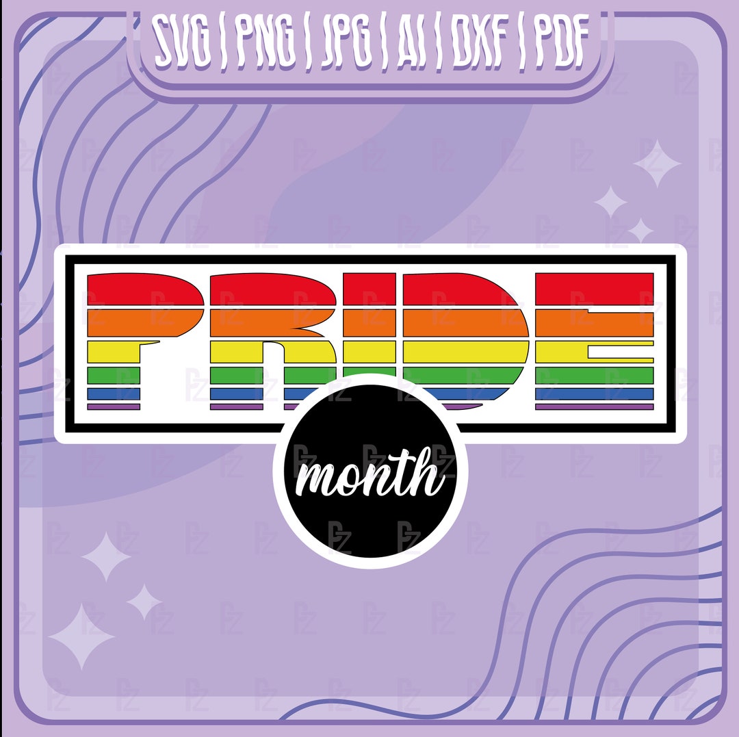 Pride Month SVG LGBTQ Svg Pride Month Clipart and Vector Instant ...
