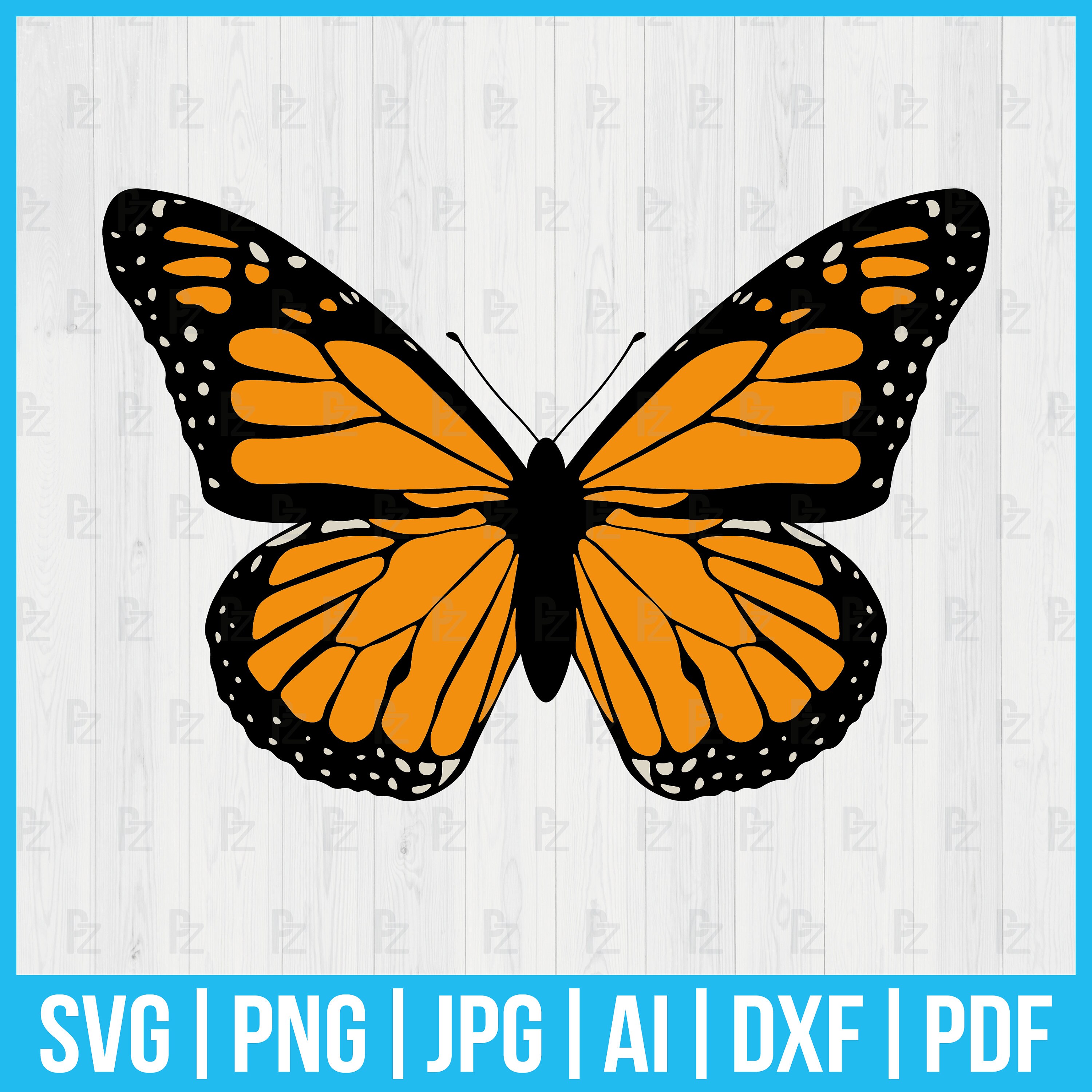 SVG Butterfly, Cutting File, Butterfly for Cricut, Silhouette, Svg, Dxf ...