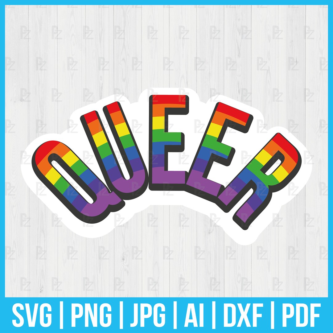 SVG Queeer, Pride Month Svg, Queer Power Svg, Digital File, Png, Pdf ...