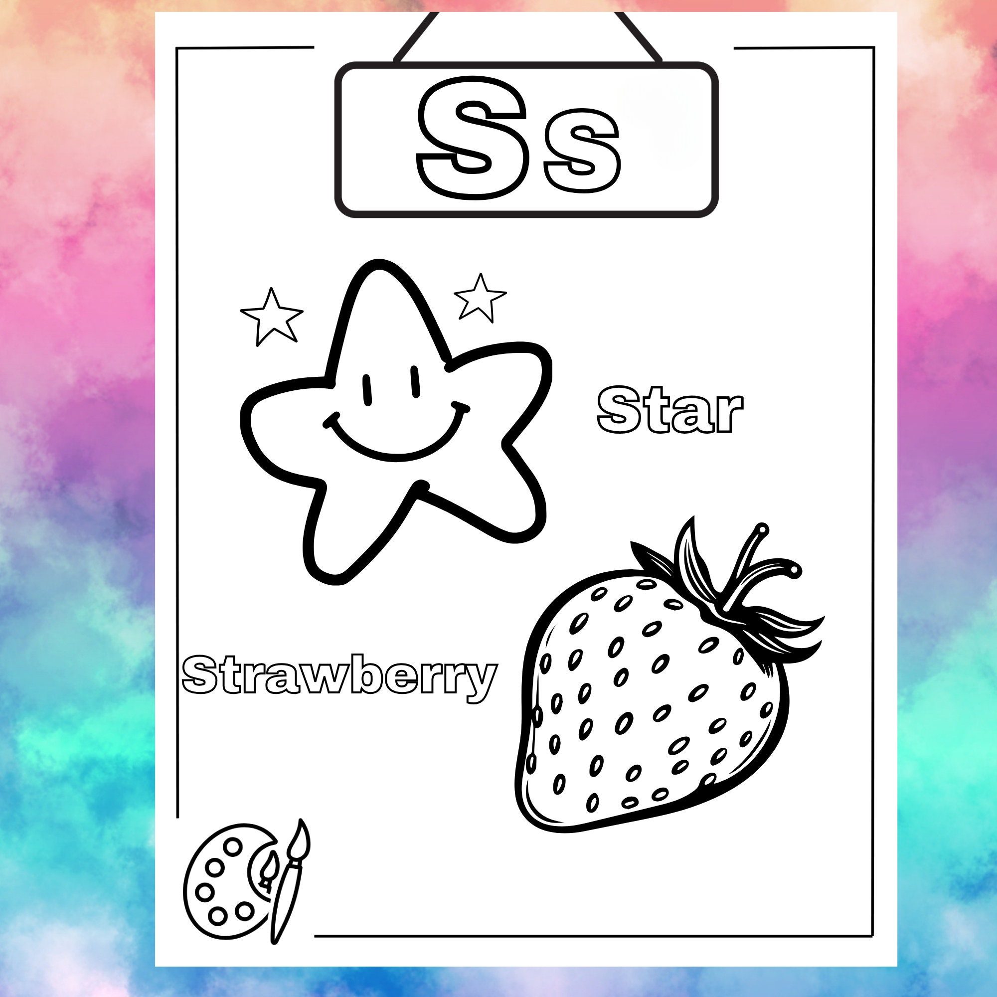 40 Alphabet Coloring Pages for Kids, Toddlers, Preschoolers, Homeschool ...