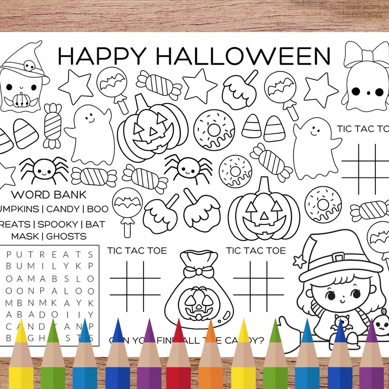 Summerween Coloring Pages - Etsy