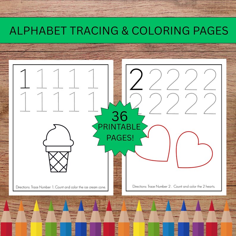 Preschool Alphabet Tracing & Coloring Pages | A–Z Letter Tracing ...