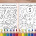 Personalized Unicorn & Dragon Birthday Coloring Placemat Pages | Kids ...
