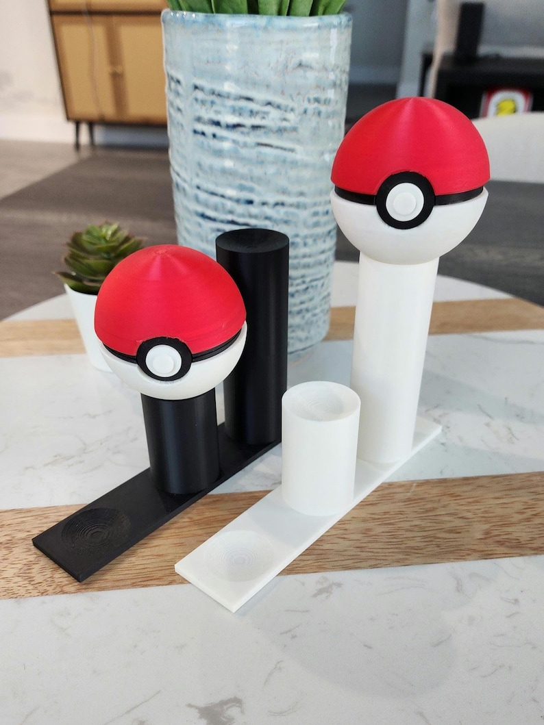 Pokeball 3-tier Display Stand for Shelf or Desk. Compatible With N3D ...