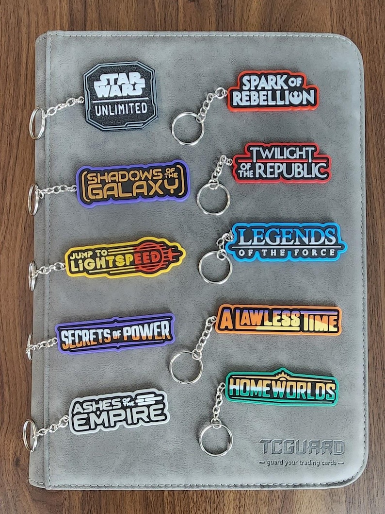 Star Wars: Unlimited Binder Pull Tag Label Keychain (all Sets ...