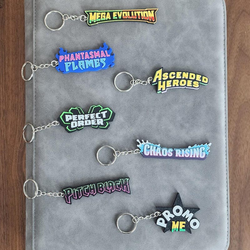 Mega Evolution Keychains - Etsy