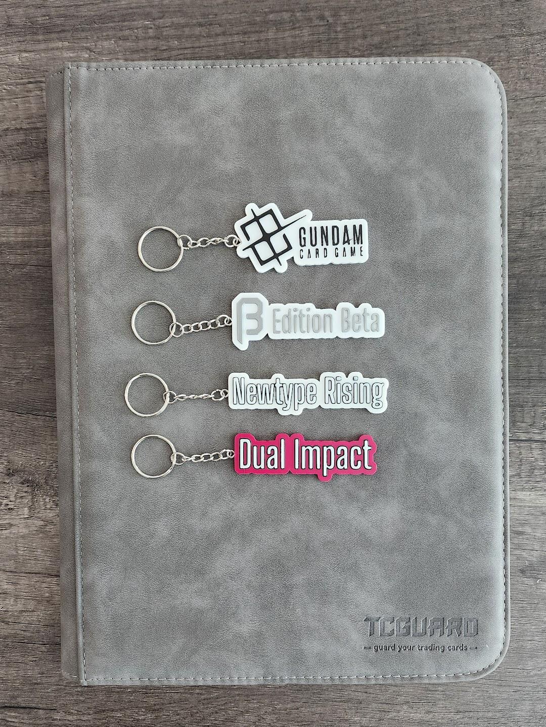 Gundam Card Game TCG Binder Tag Keychain Zipper Pull Organization ...