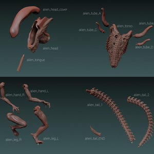 Alien Xenomorph Hand Painted Figurine - Perfectly Crafted Sci-fi Horror ...