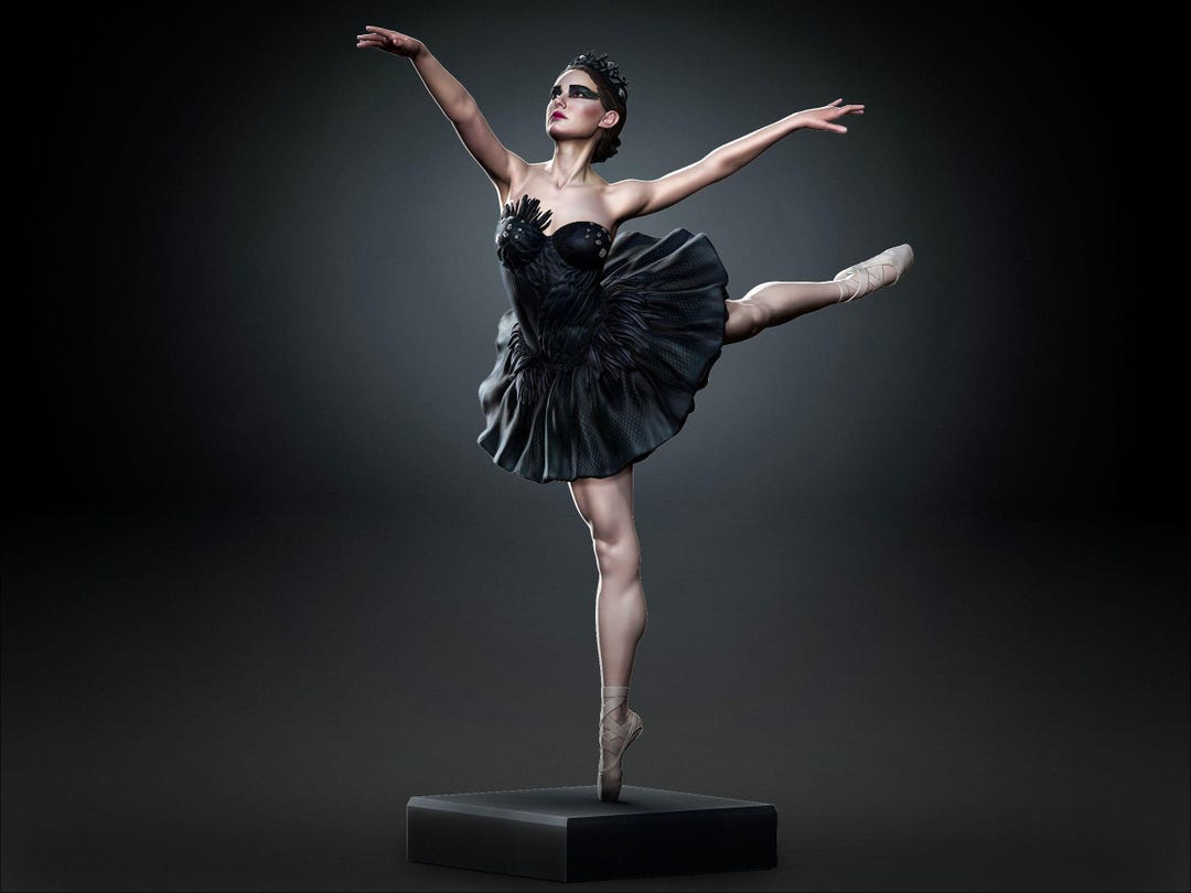 Black Swan Ballet Handmade Figurine | Elegant Ballet Art Statue ...