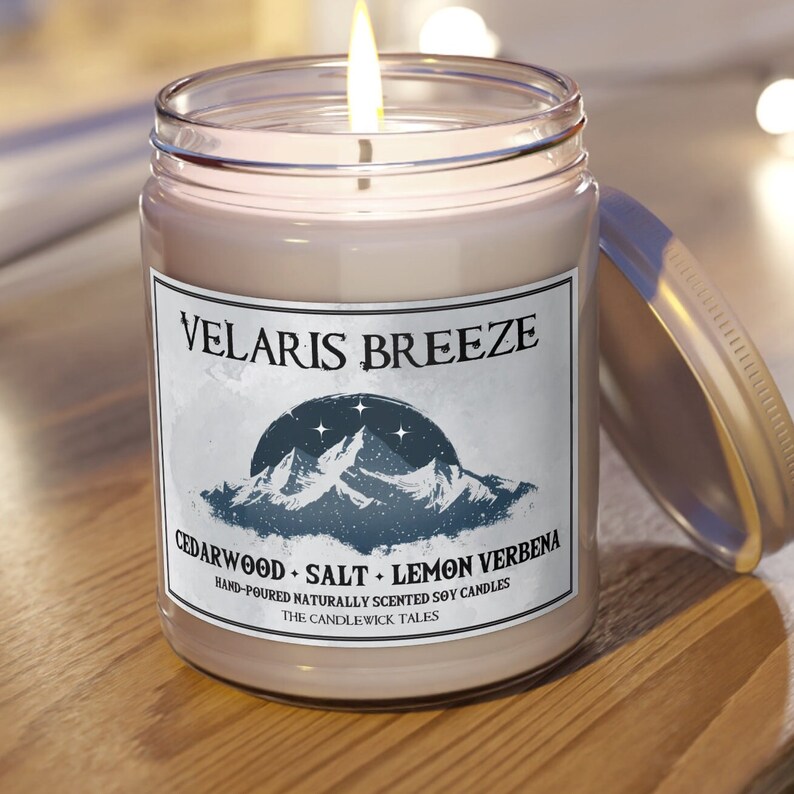 Velaris Breeze Candle, Fan-made, A Court of Thorns and Roses, Soy Vegan ...