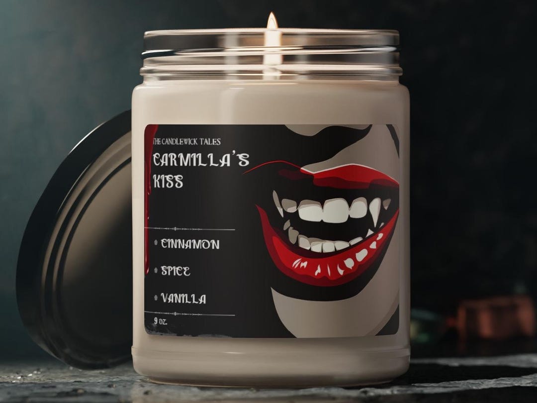 Carmilla's Bite Candle | Vampire Inspired | Dracula | 19th Century ...
