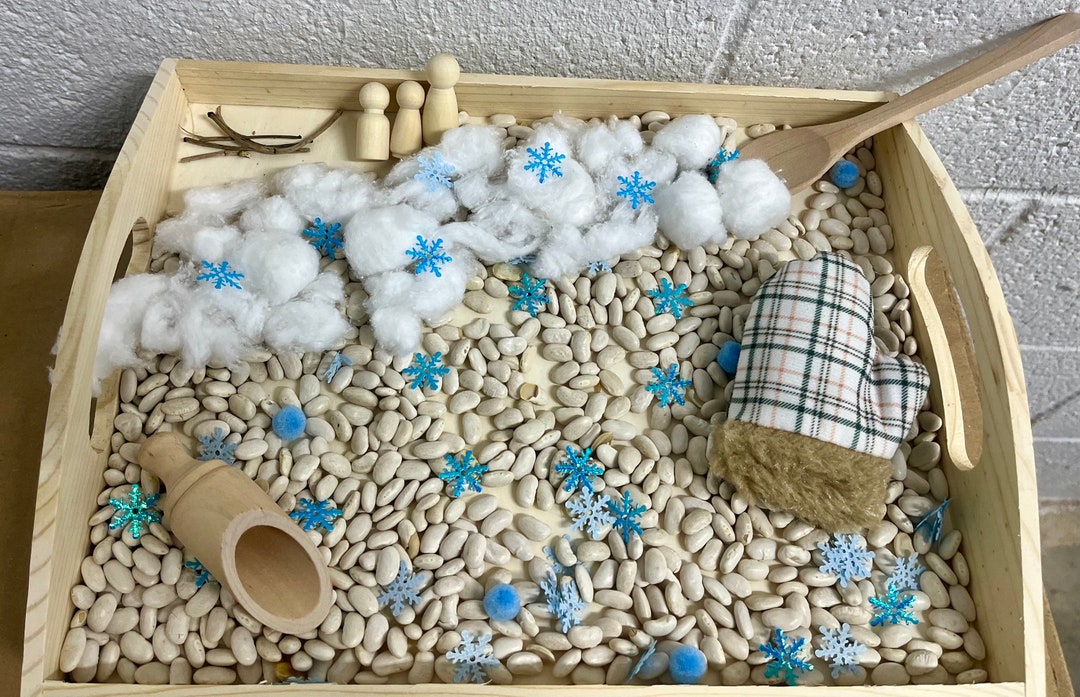 Winter Sensory Play Box With Book Educational Sensory Bin Reading Kit ...