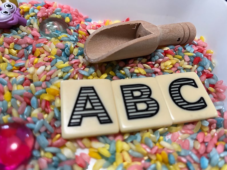 Moveable Alphabet Montessori Tool, Wooden Tray With Phonics Tiles for ...