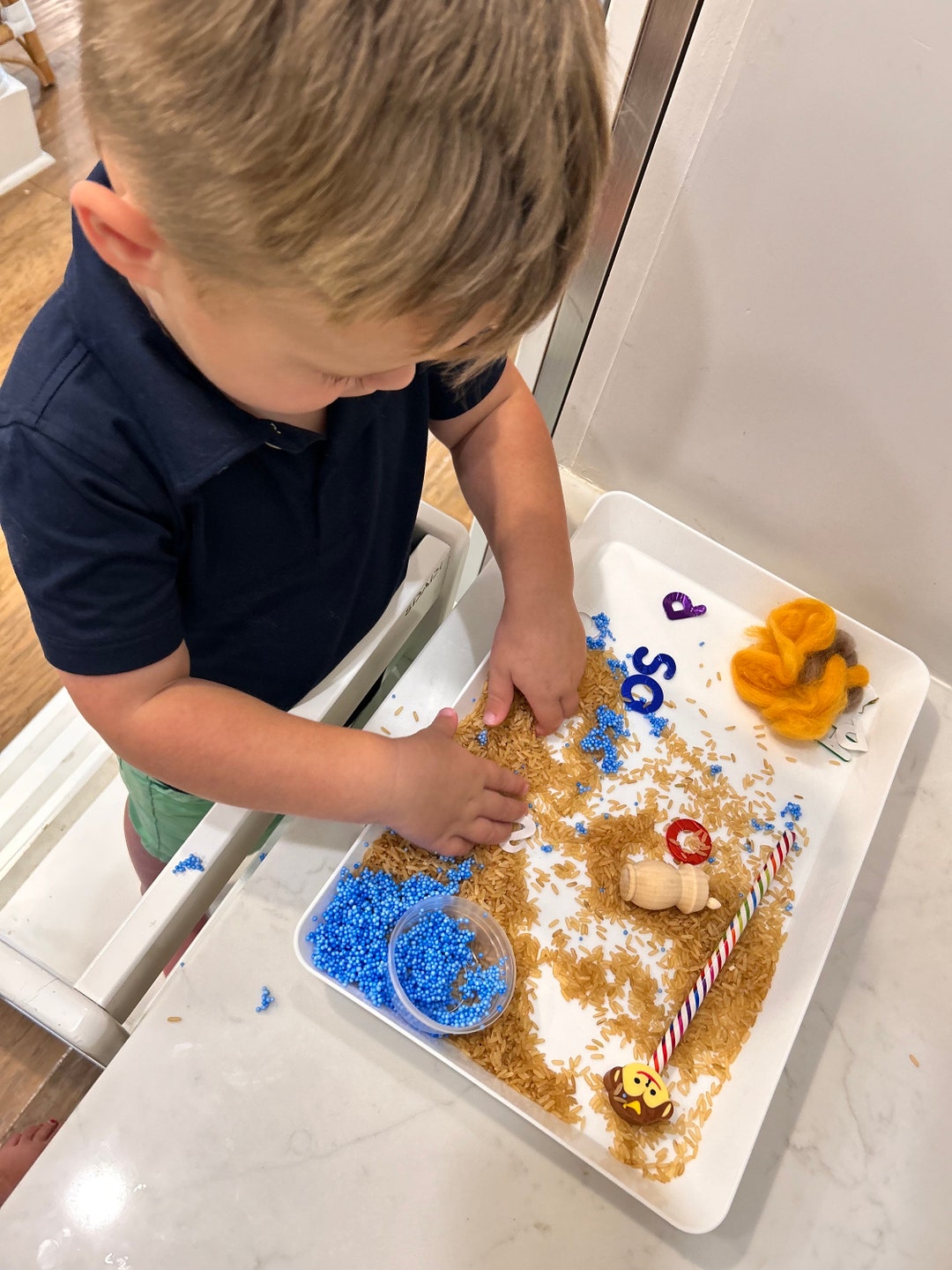Beach Sensorial Bin With Book Educational Sensory Bin Reading Kit ...