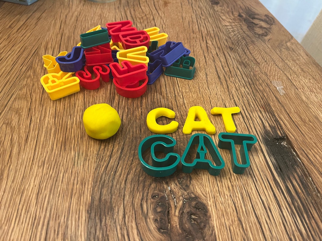 Abcs Back to School Set Play Doh Tools, Cookie Cutter Alphabet ...