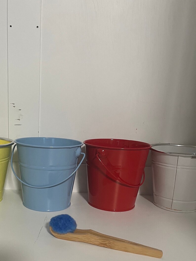 Color Sorting Toy Set Montessori Sensorial Kit Color Sorting Buckets ...