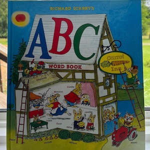 Vintage Richard Scarry's ABC Word Book: Classic Children's Hardcover - Etsy