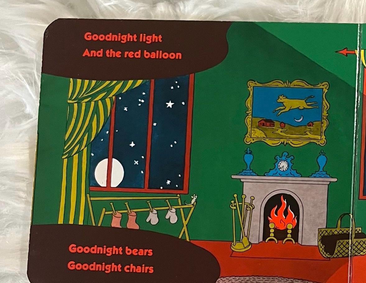 Goodnight Moon Board Book, Kids Vintage Book for Childrens Bedtime ...