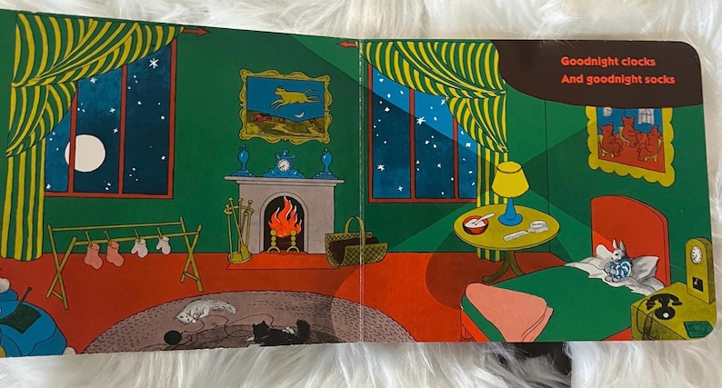 Goodnight Moon Board Book, Kids Vintage Book for Childrens Bedtime ...