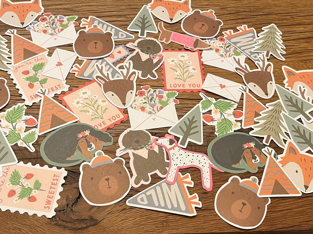 Wildlife Sticker Bundle sticker Set Scrapbook Adhesives Craft ...