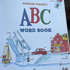 Vintage Richard Scarry's ABC Word Book: Classic Children's Hardcover - Etsy