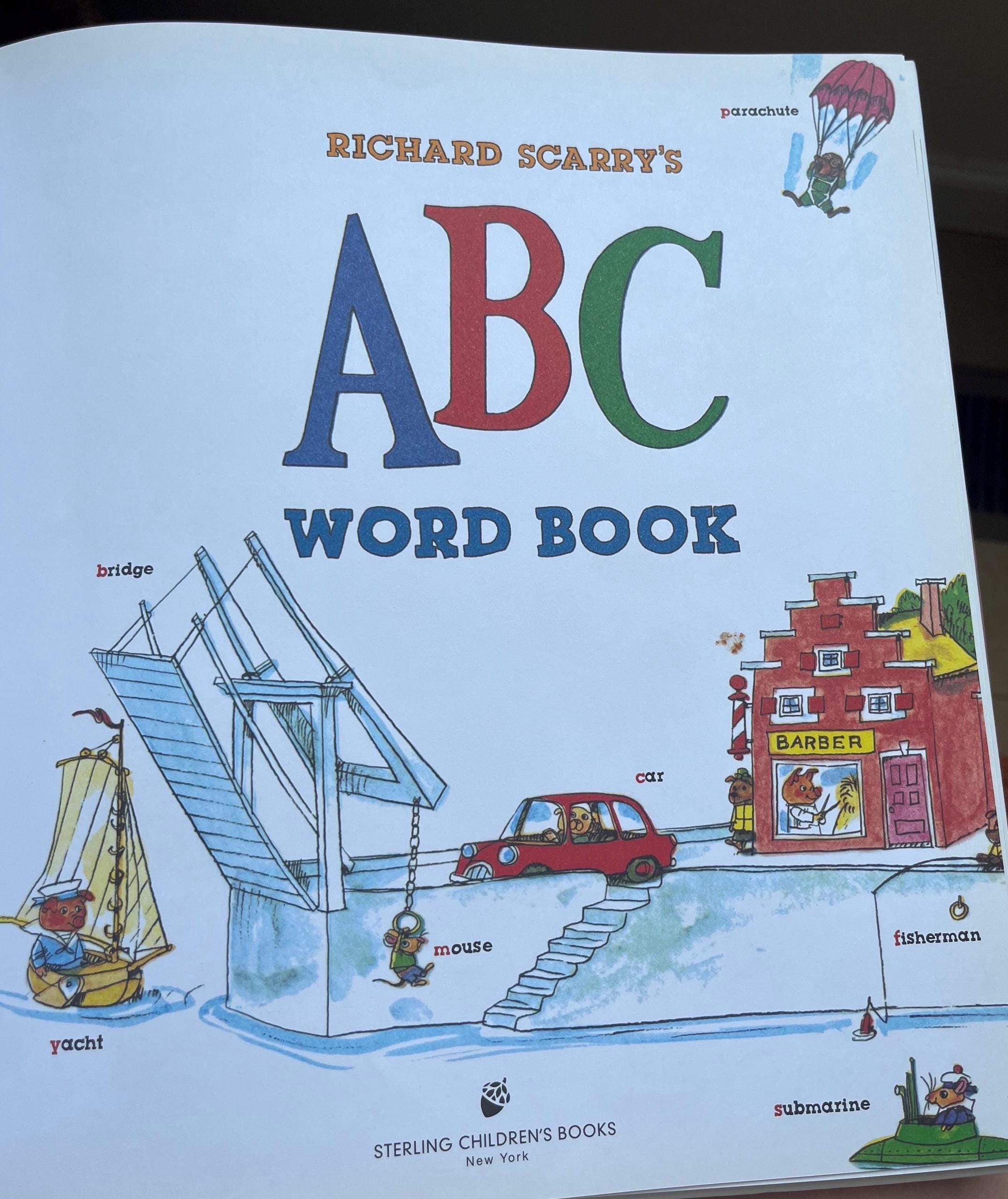 Vintage Richard Scarry's ABC Word Book: Classic Children's Hardcover - Etsy