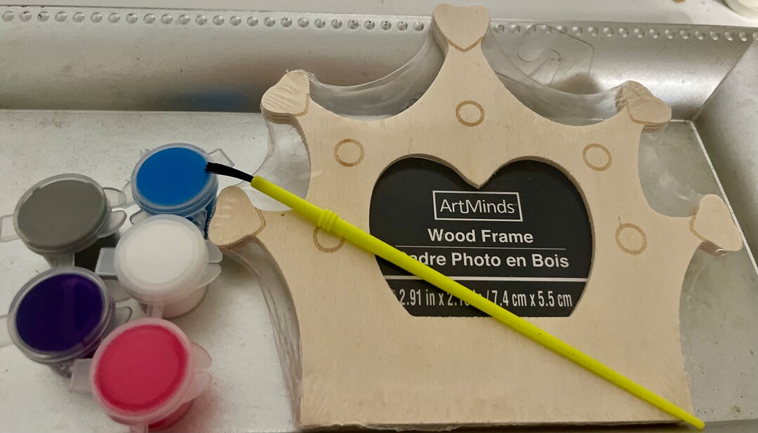 Picture Frame Paint Kit for Kids | Princess Crown Craft Kit for ...