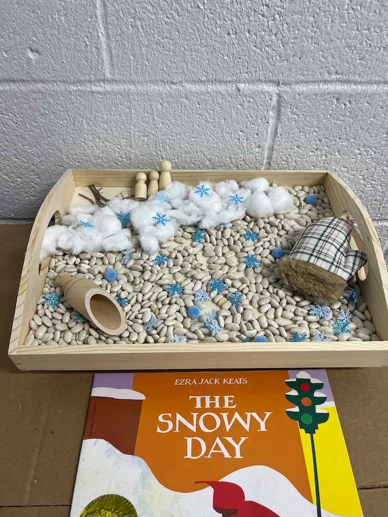 Winter Sensory Play Box With Book Educational Sensory Bin Reading Kit ...