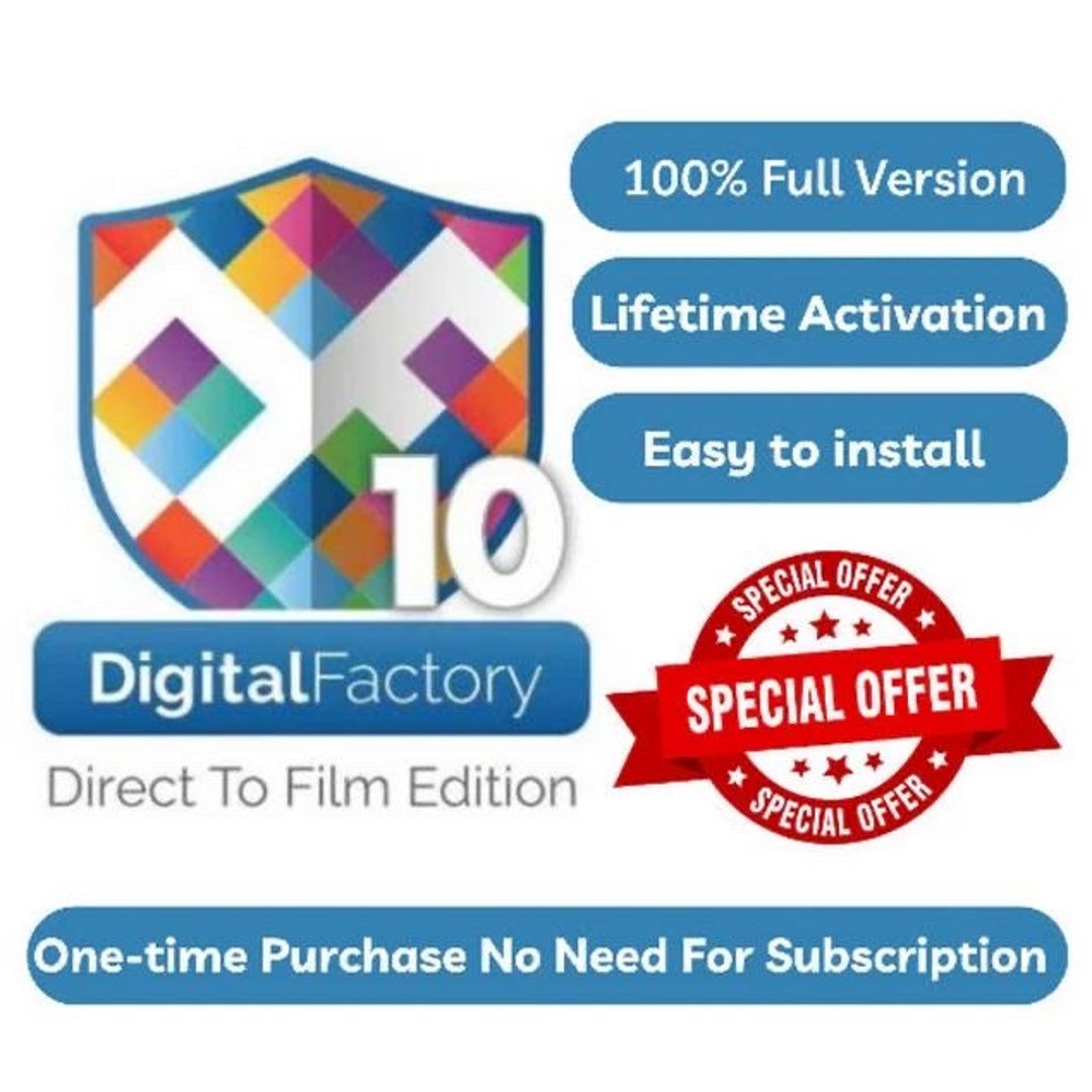 Cadlink Digital Factory V10 Dtf Edition Digital Design Print - Etsy
