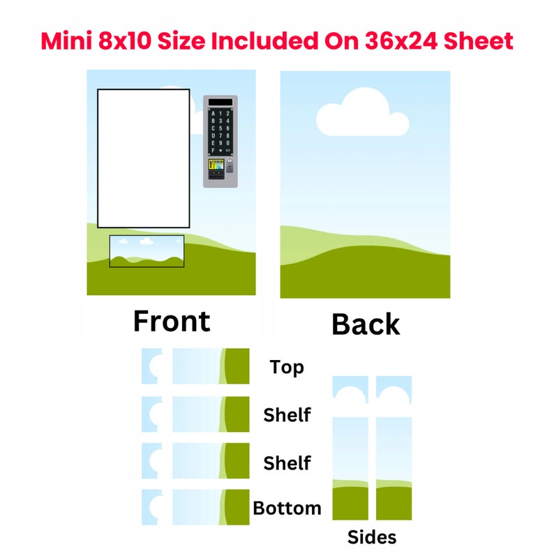 Vending Machine Template | Edit in Canva Template | 8X10 12X16 16X20 ...