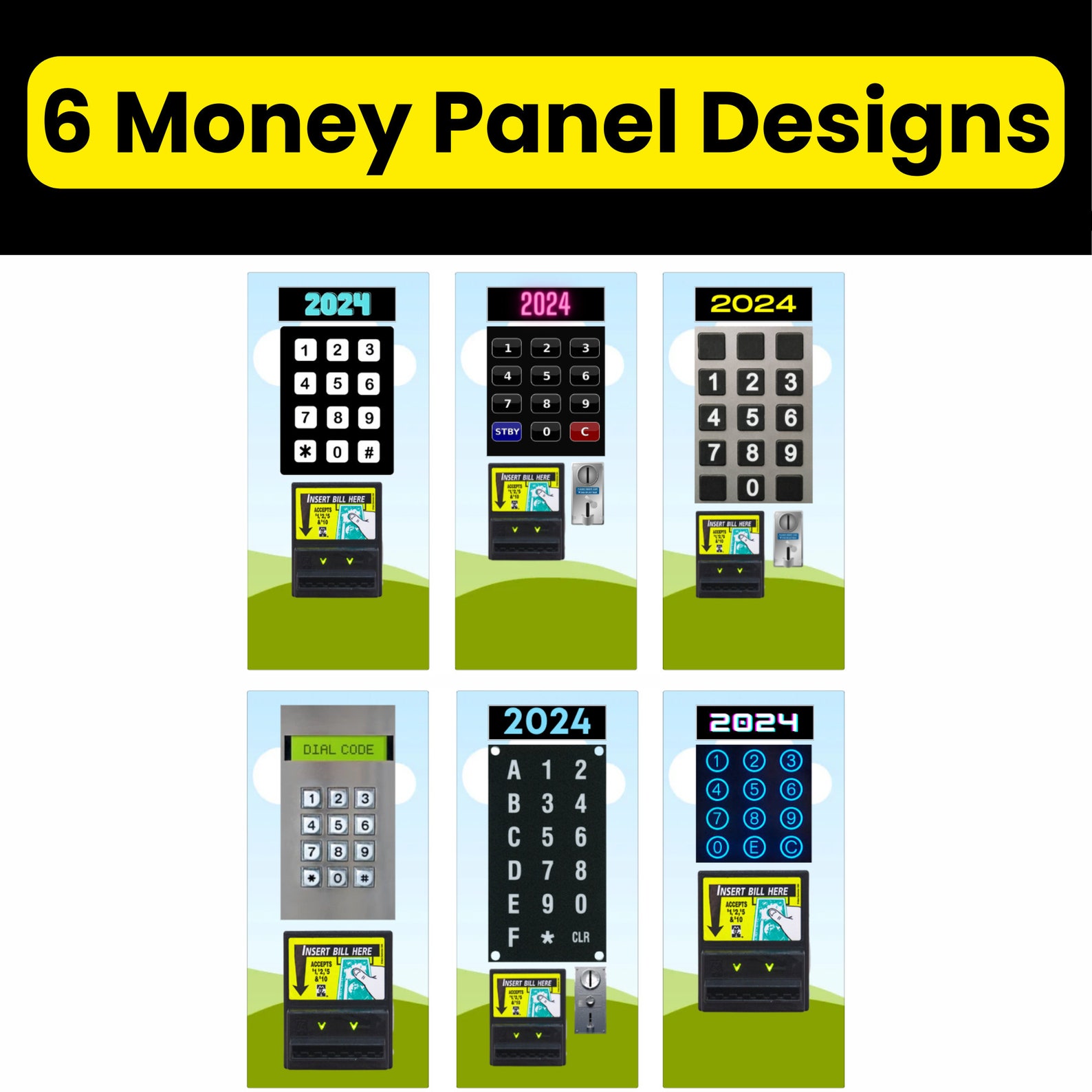 Vending Machine Template Bundle | Edit in Canva Template | 8X10 12X16 ...