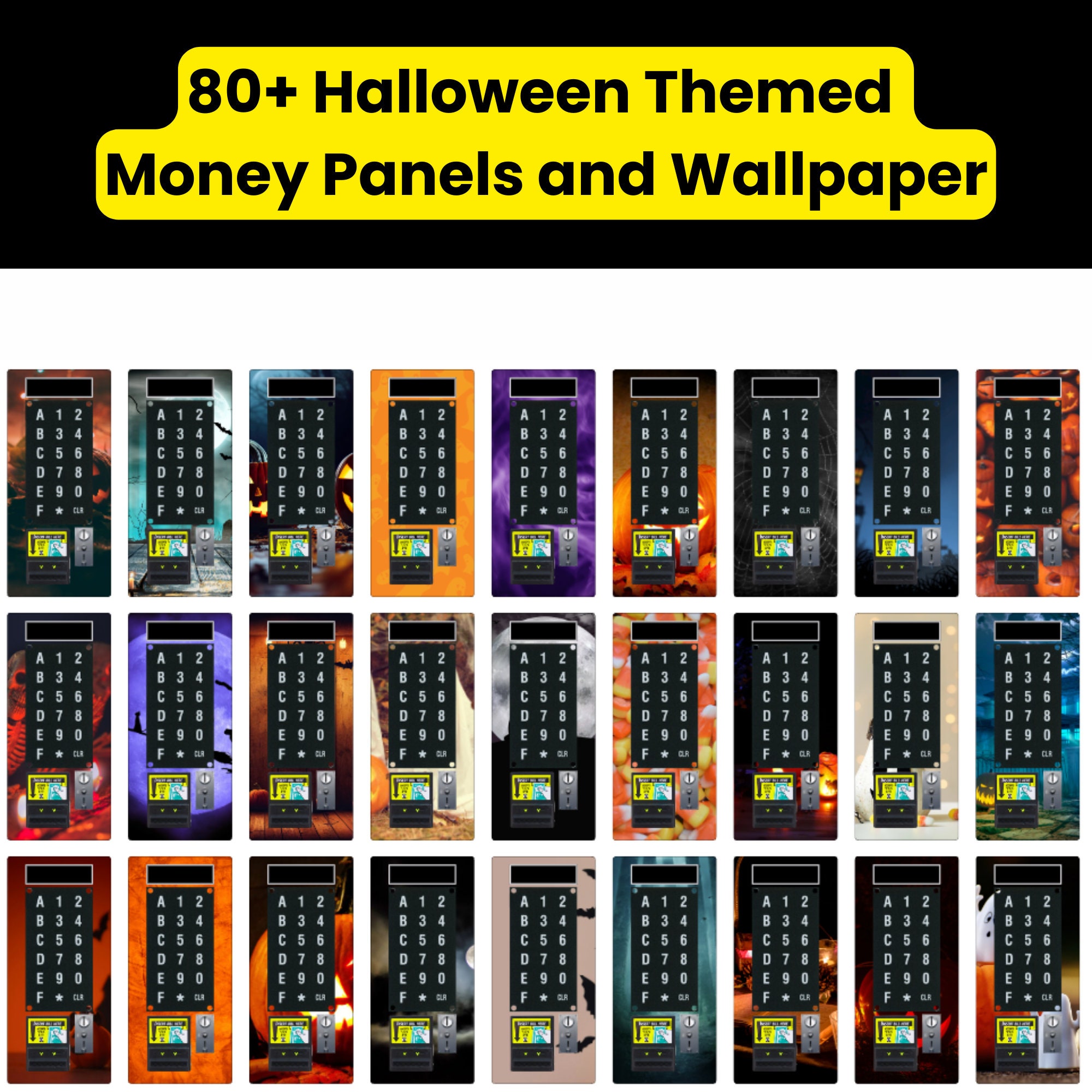 Money Panel for Vending Machine Template Edit in Canva Gift Box Diy ...