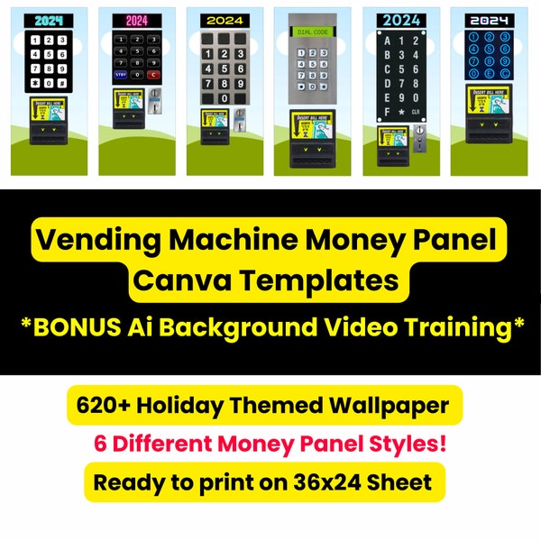 Vending Machine Money Panel - Etsy