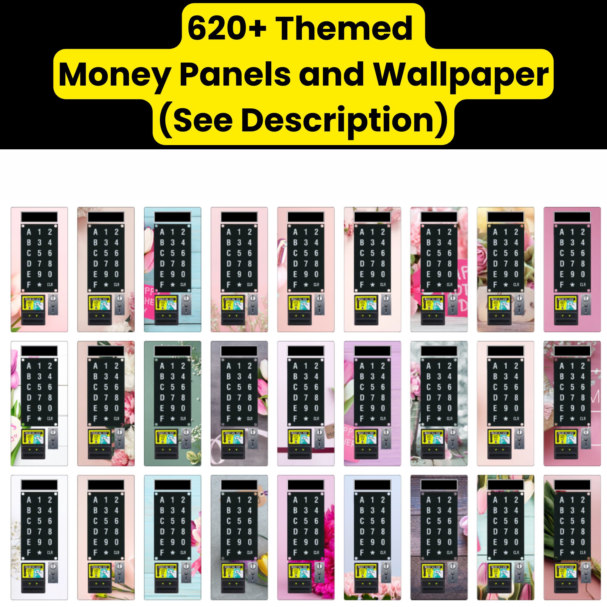 Vending Machine Template Bundle | Edit in Canva Template | 8X10 12X16 ...