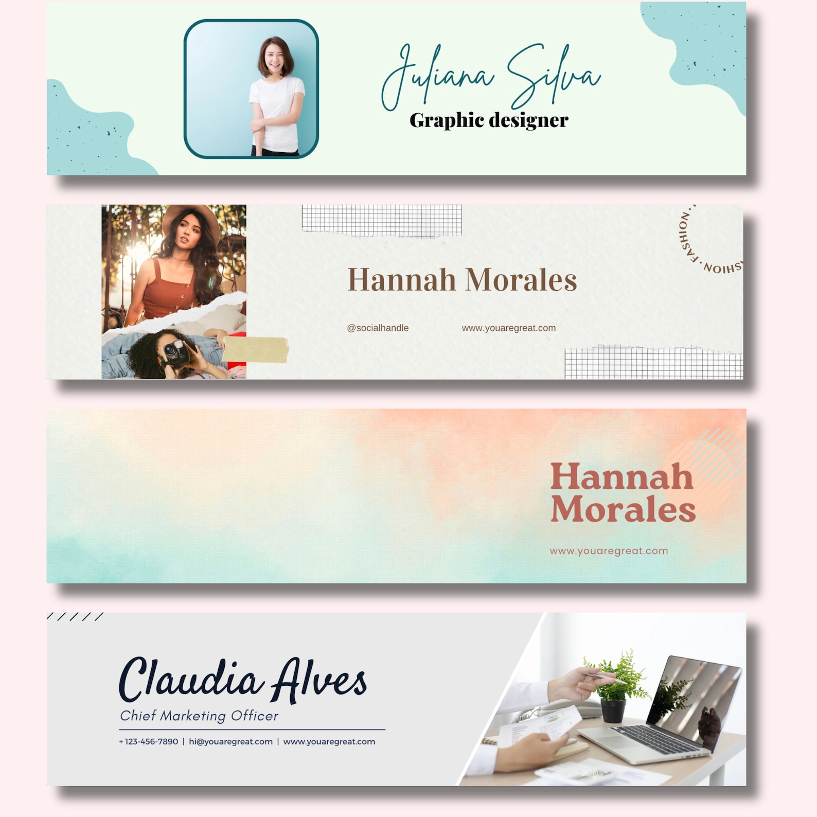 Minimalist Linkedin Banner, Background Cover, Profile Picture, Branding ...