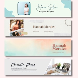 Minimalist Linkedin Banner, Background Cover, Profile Picture, Branding ...