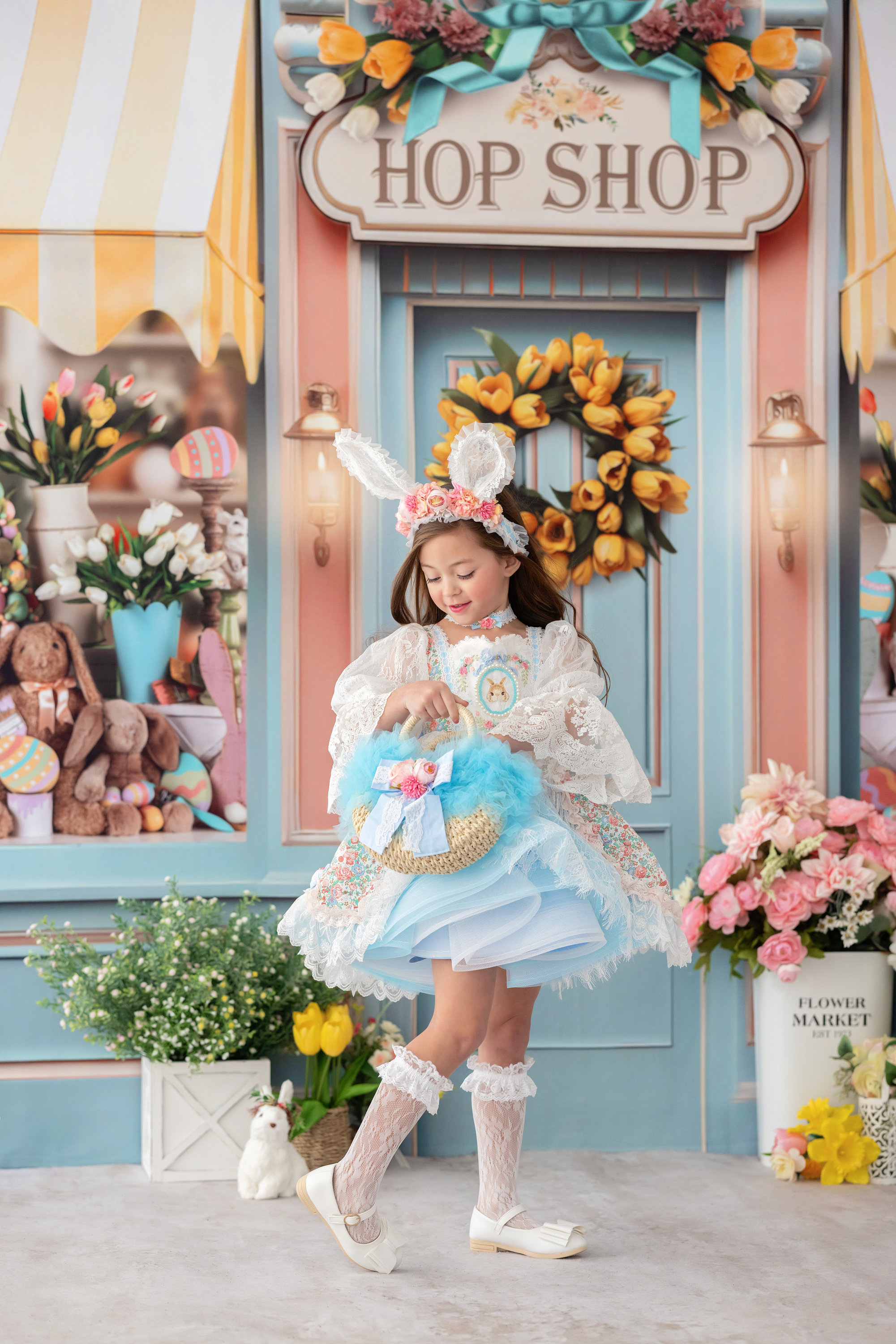 Easter Dress for Girls, Bunny Dress, Easter Custome, Girls Dress, Sky ...