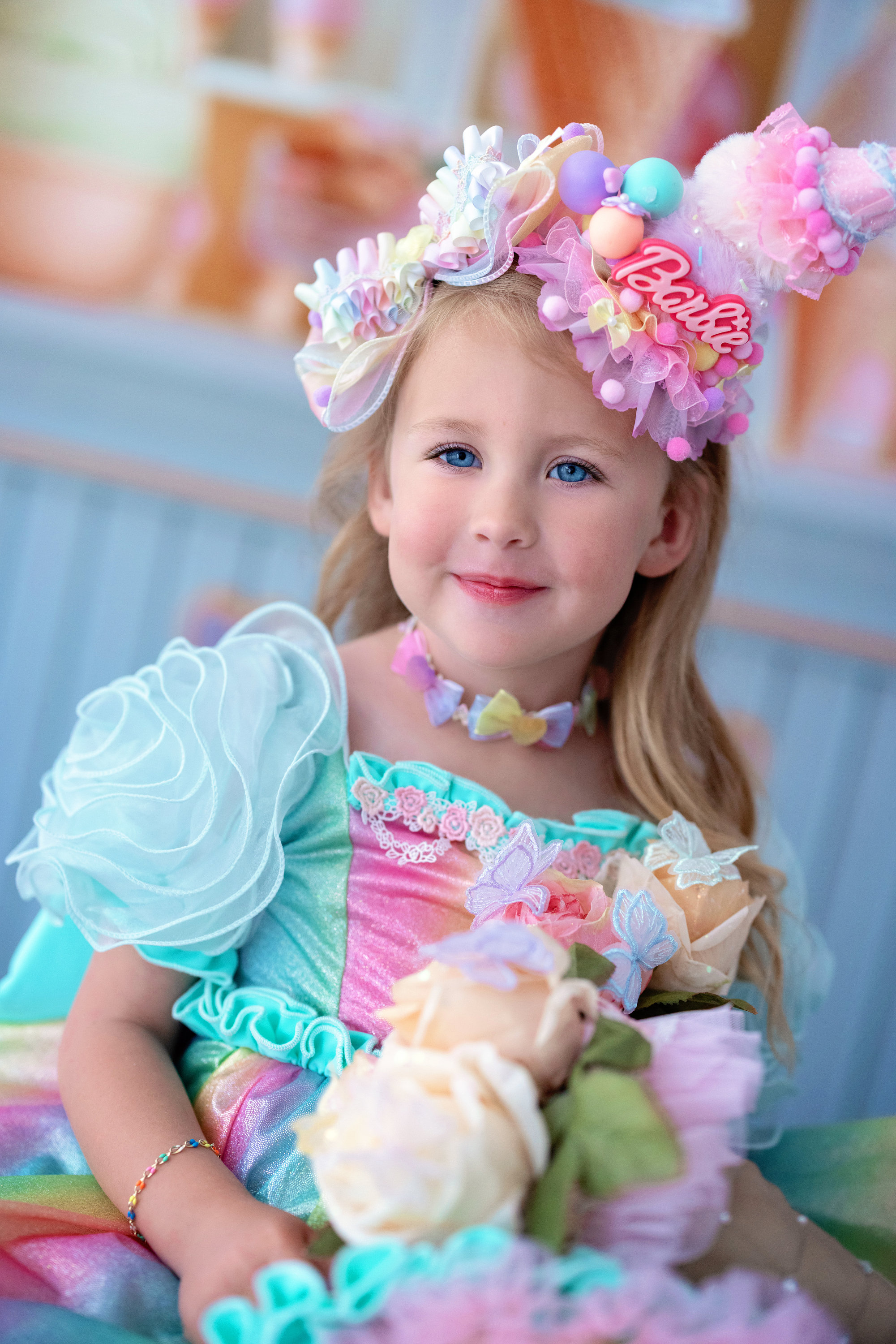 Rainbow Tulle Princess Dress: Candy Party, Pageant Kid Dress - Etsy