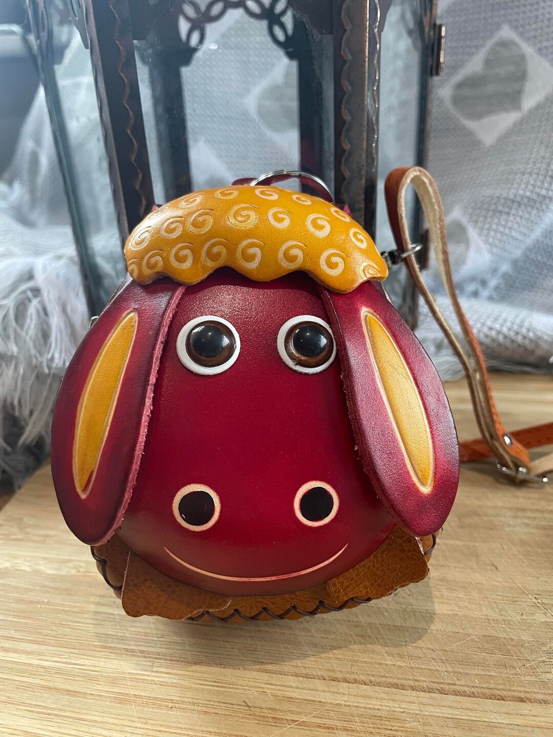 Personalised Handmade Leather Sheep Cross Body Bag, Sheep Bag, Sheep ...