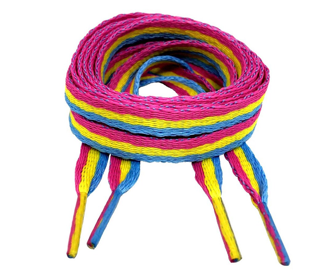 LGBTQ+ Shoelaces - Pansexual Colours - Etsy
