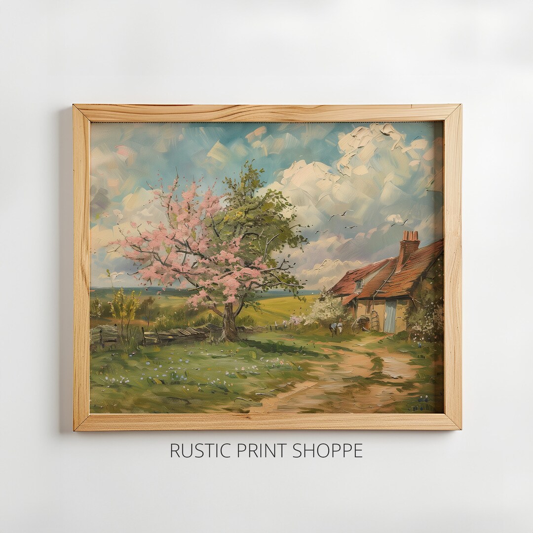 English Countryside Cottage | PRINTABLE Art Download | Rustic Print ...
