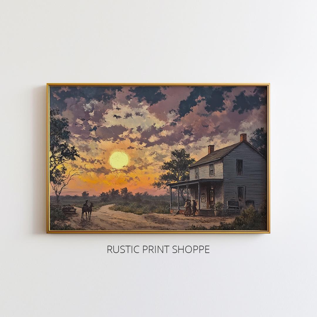 Quiet Evening, Quiet Country | PRINTABLE Art Download | Rustic Print ...