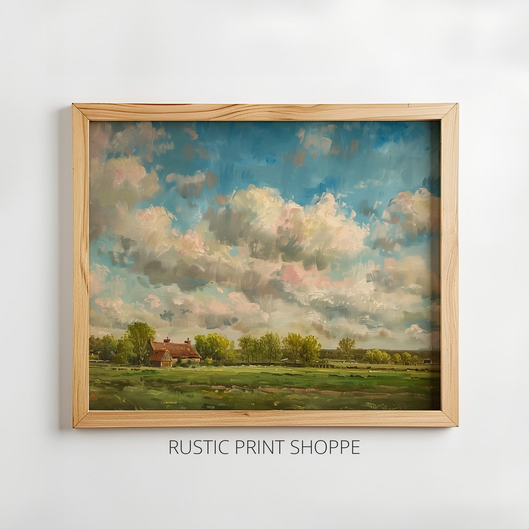 Spring Countryside | PRINTABLE Art Download | Rustic Print Shoppe | 01 ...