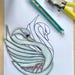 Posing Swan DIGITAL PATTERN for Stained Glass or Embroidery Pattern ...