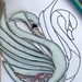 Posing Swan DIGITAL PATTERN for Stained Glass or Embroidery Pattern ...