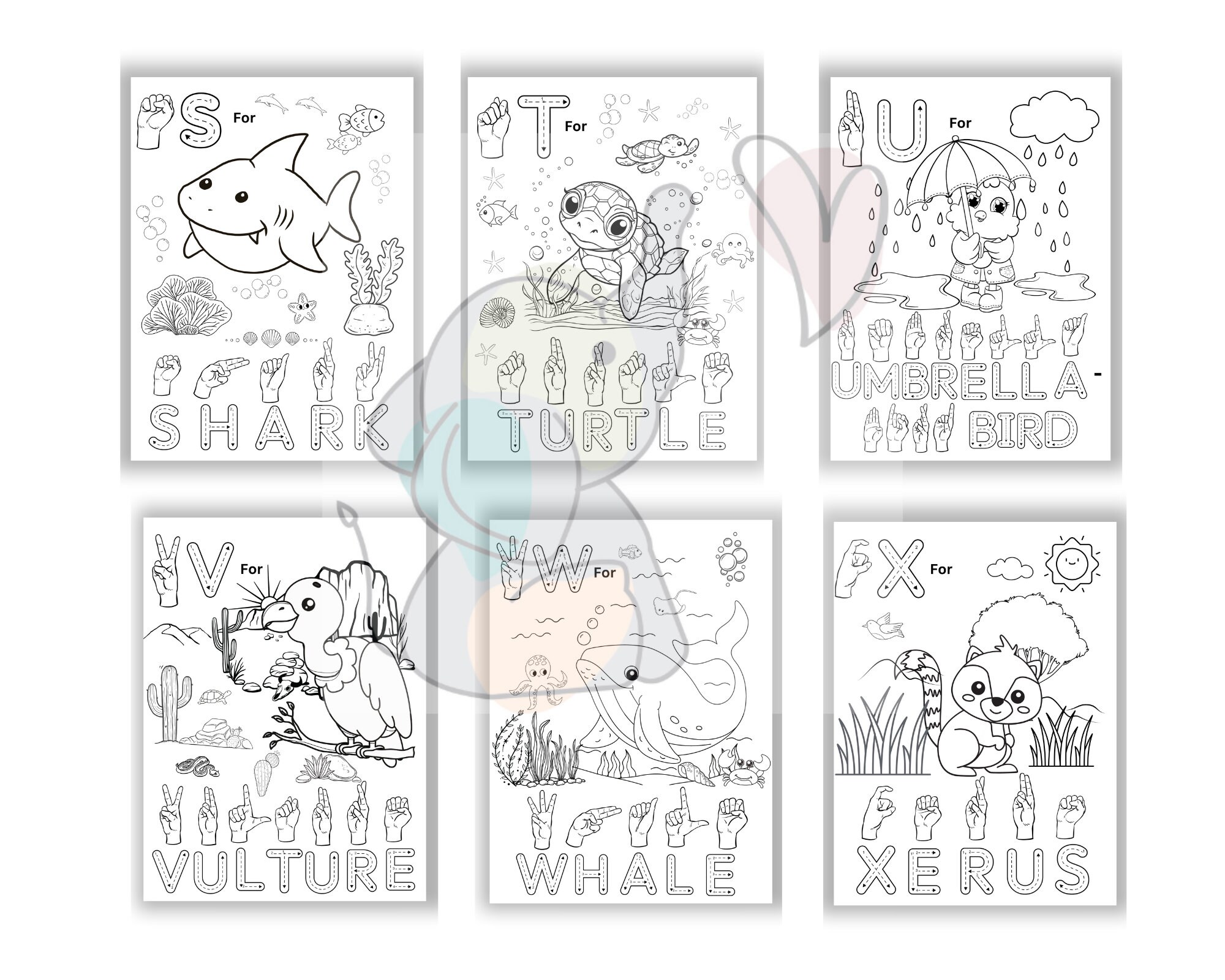 ABC + Sign Toddler Coloring Book, Sign Language, Alphabet Tracing ...