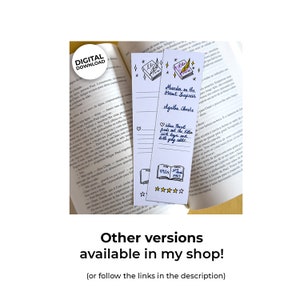 Printable Review Bookmark, Book Review Template, Digital Bookmark Svg ...