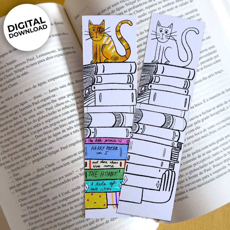 Printable Reading Tracker, Bookshelf Book Tracker, Coloring Bookmarks ...