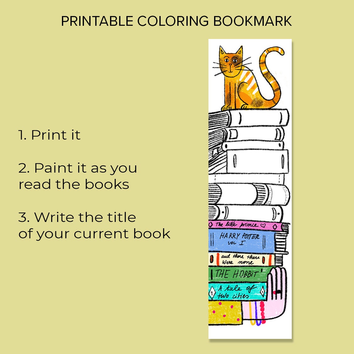 Printable Reading Tracker, Bookshelf Book Tracker, Coloring Bookmarks ...