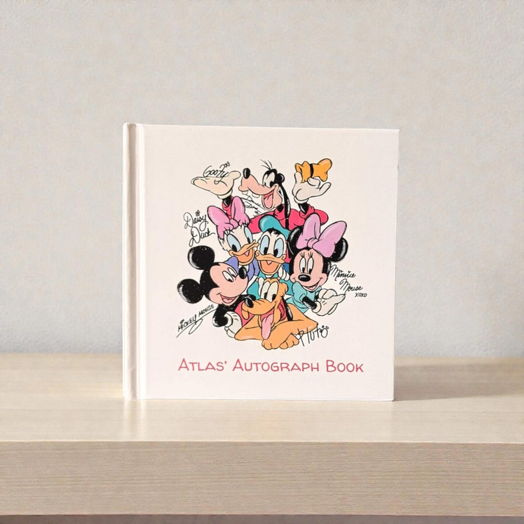 Magical Character Autograph Book • Theme Park Signature Book ...